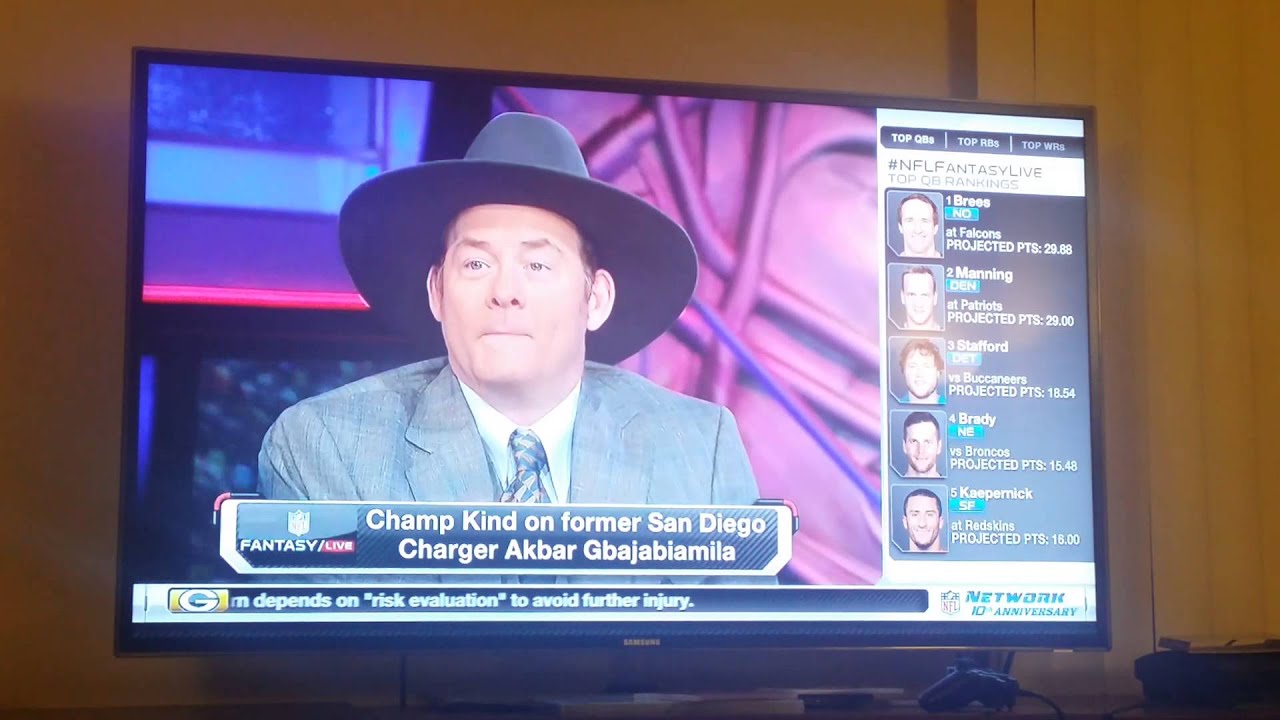 Anchorman doing NFL network. Champ here, Whammy - YouTube