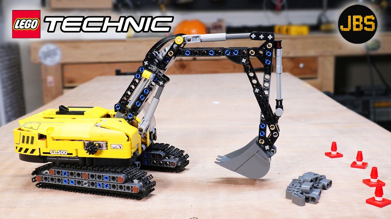 It Scoops! LEGO Technic Heavy Duty Excavator Review and Speed Build ...