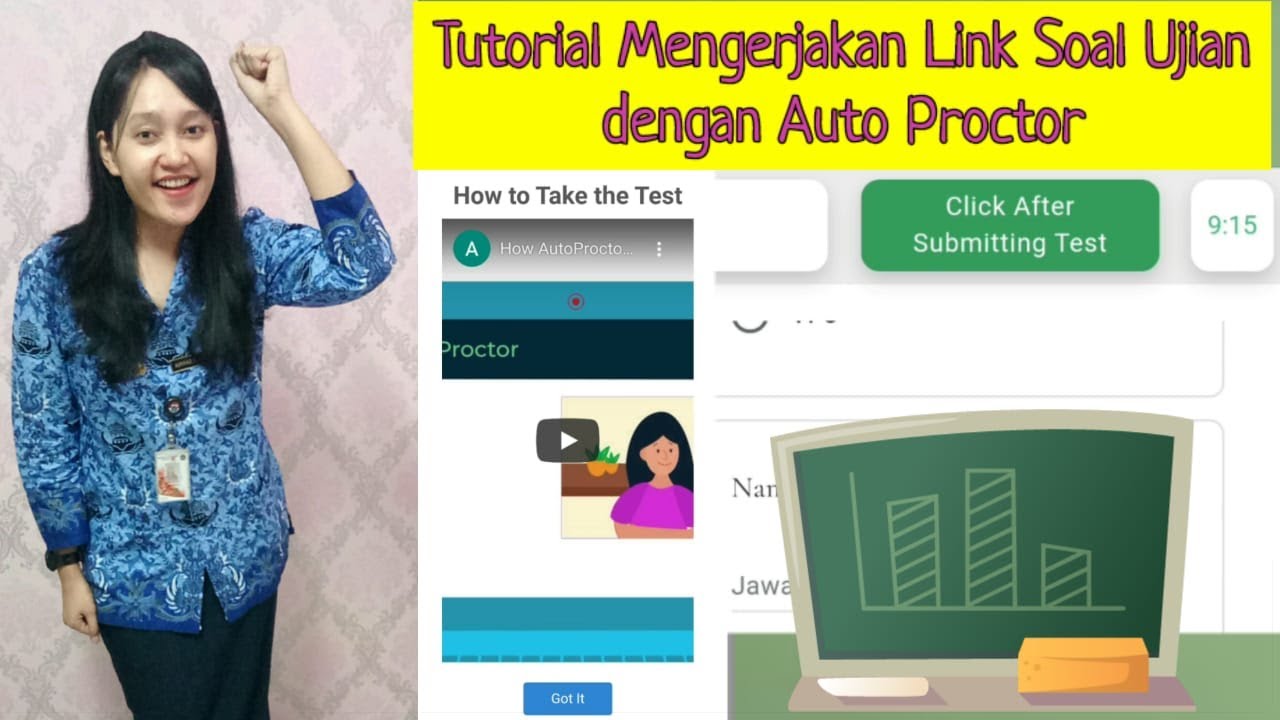 TUTORIAL MENGERJAKAN LINK SOAL UJIAN DENGAN AUTO PROCTOR MENGGUNAKAN HP - YouTube
