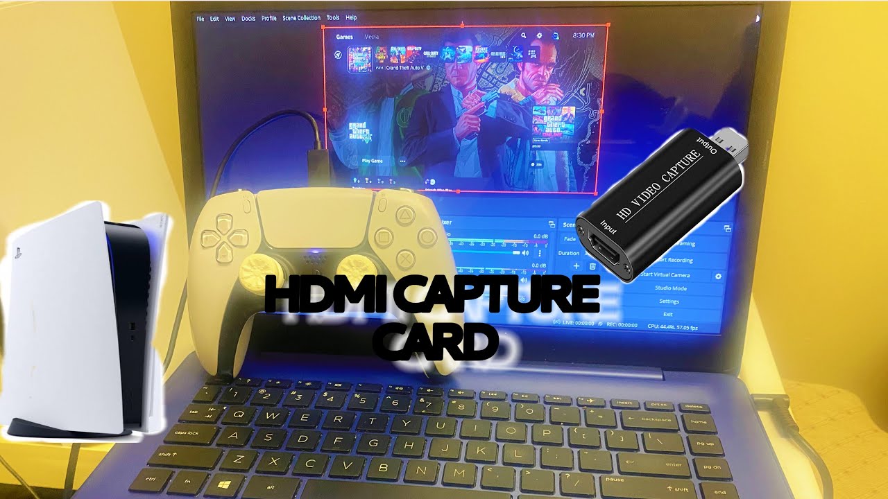 How to connect your ps5 to your Laptop using HDMI (CAPTURE CARD) - YouTube
