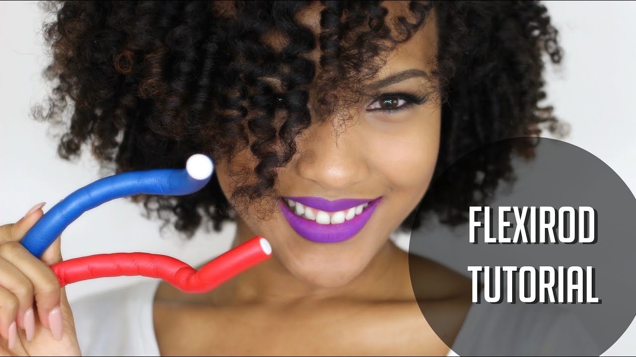 Flexirods on Natural Hair - YouTube