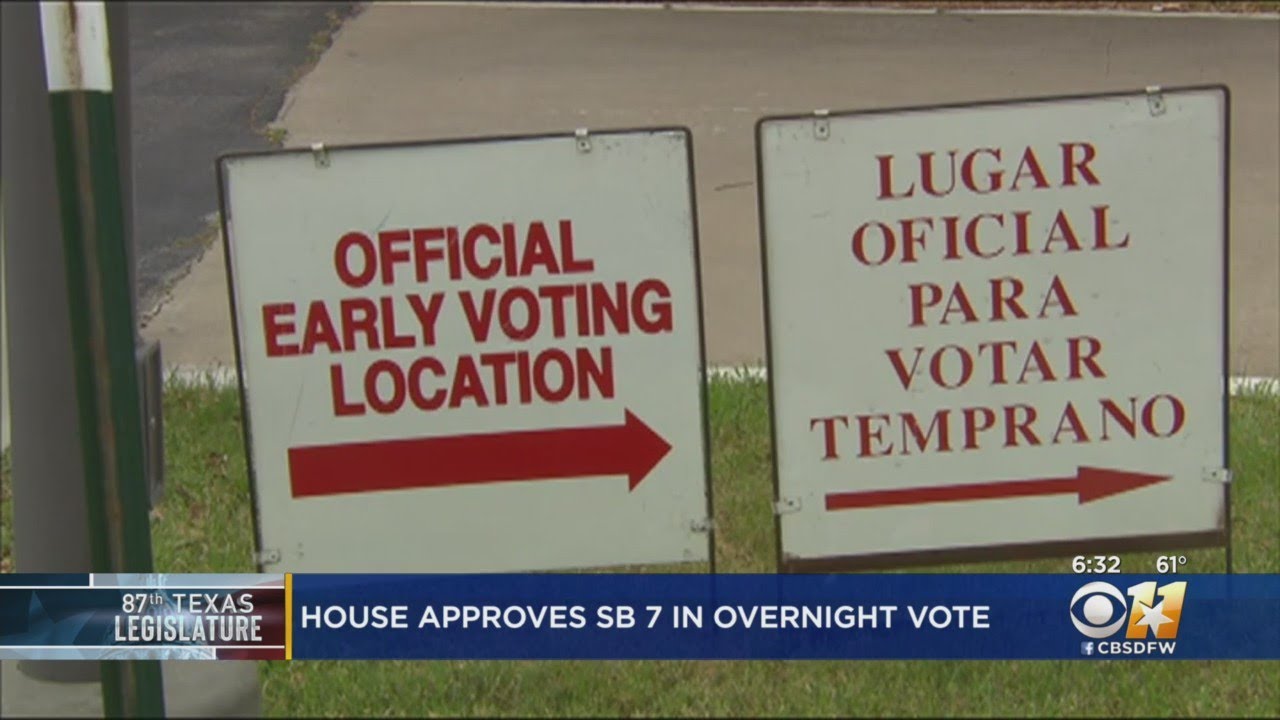 Texas House Votes To Advance Senate Bill 7 - YouTube