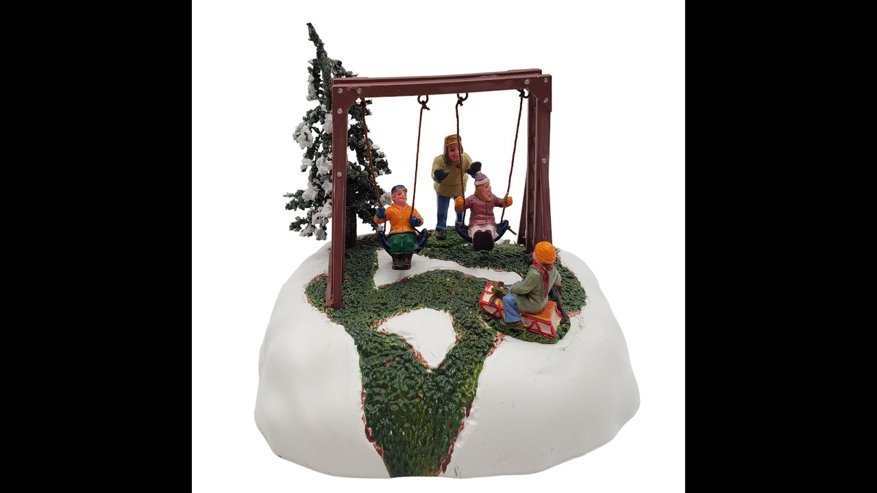 Lemax Animated Swing Time Christmas Village Collection 2004 Demo Video ...