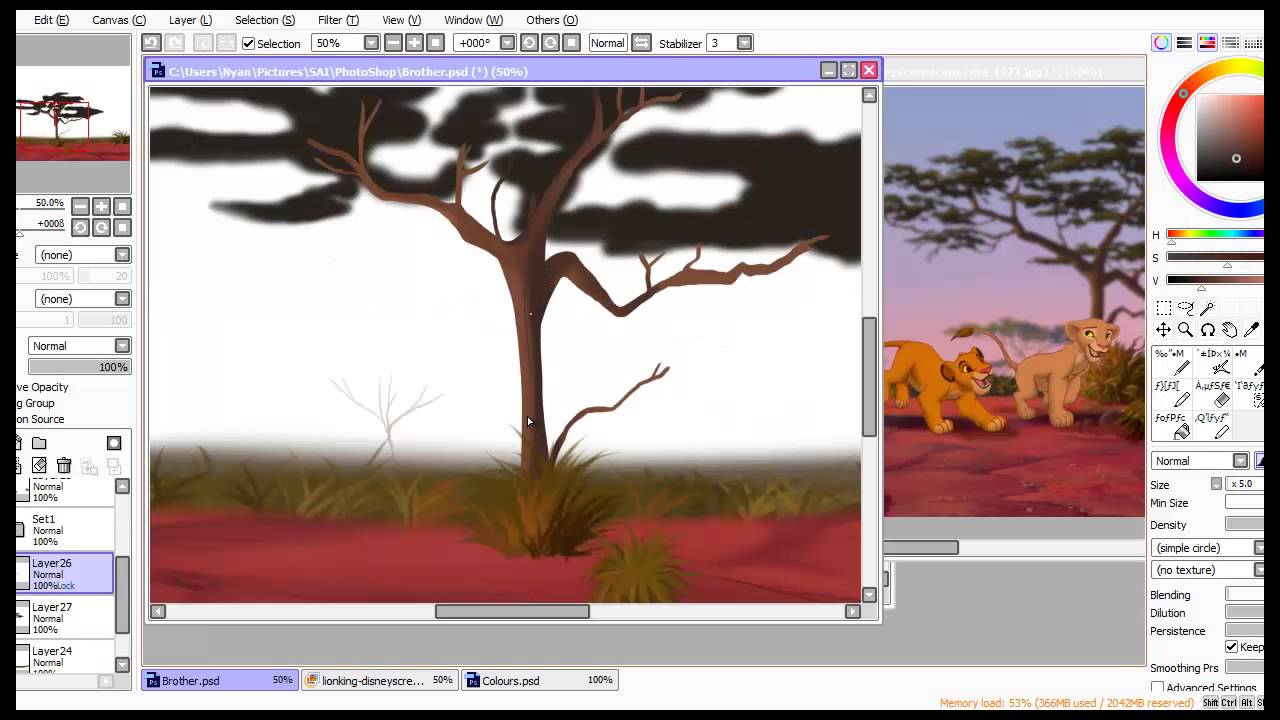 How to colour and draw a background TLK style - YouTube