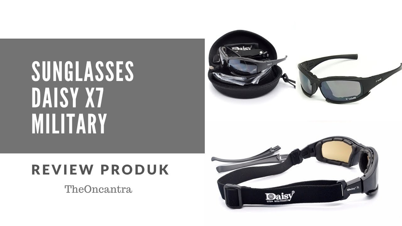 REVIEW Kacamata ( Sunglasses ) DAISY X7 Military - YouTube