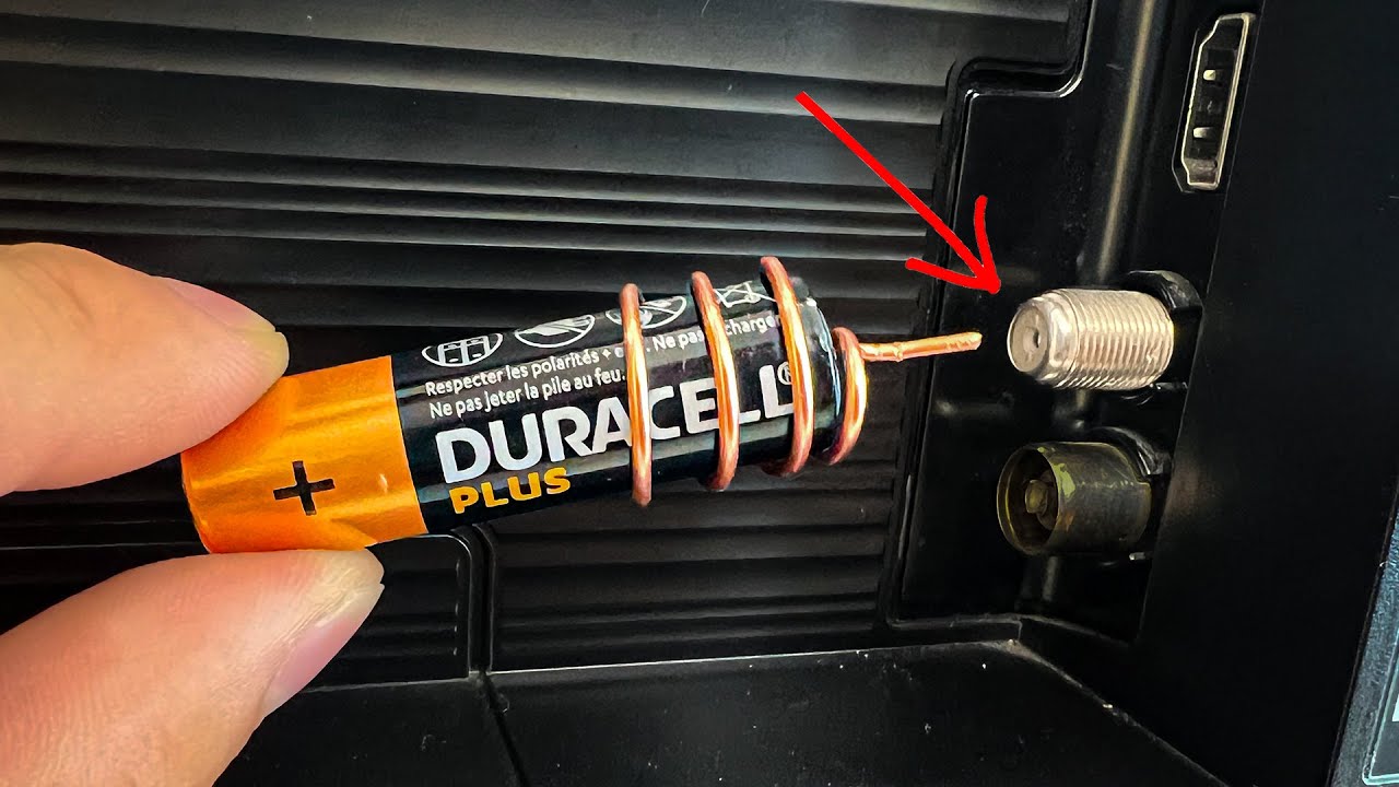 This man is a Genius! Put a Battery in Your TV and Watch Channels from ...