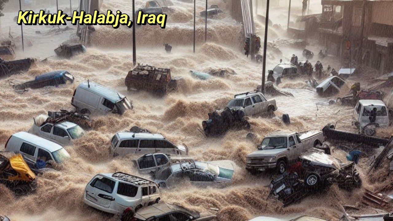 Flash floods in Iraq, the first heavy rains of the season flood Kirkuk ...