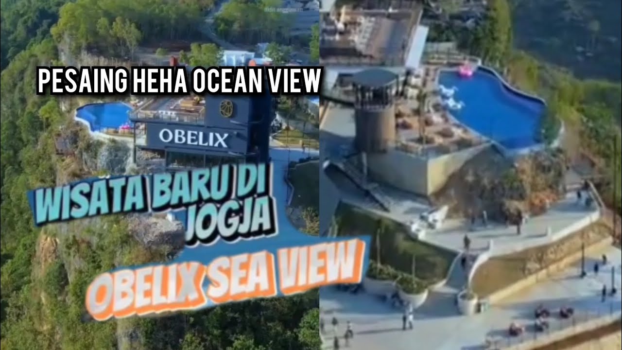Obelix Sea View Gunungkidul Yogyakarta;Tempat nongkrong tak kalah dengan Heha Ocean View - YouTube
