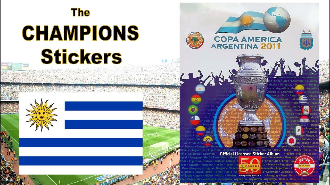 The CHAMPIONS Stickers of Panini Album "Copa America Argentina 2011 ...