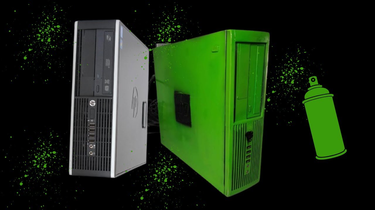 Spray Paint PC Case | HP 8200 SFF ( First try) - YouTube