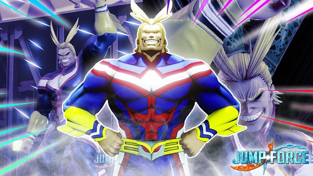 Watashi Ga Kita!!! Jump Force - All Might DLC Reveal Scan/Moveset - YouTube