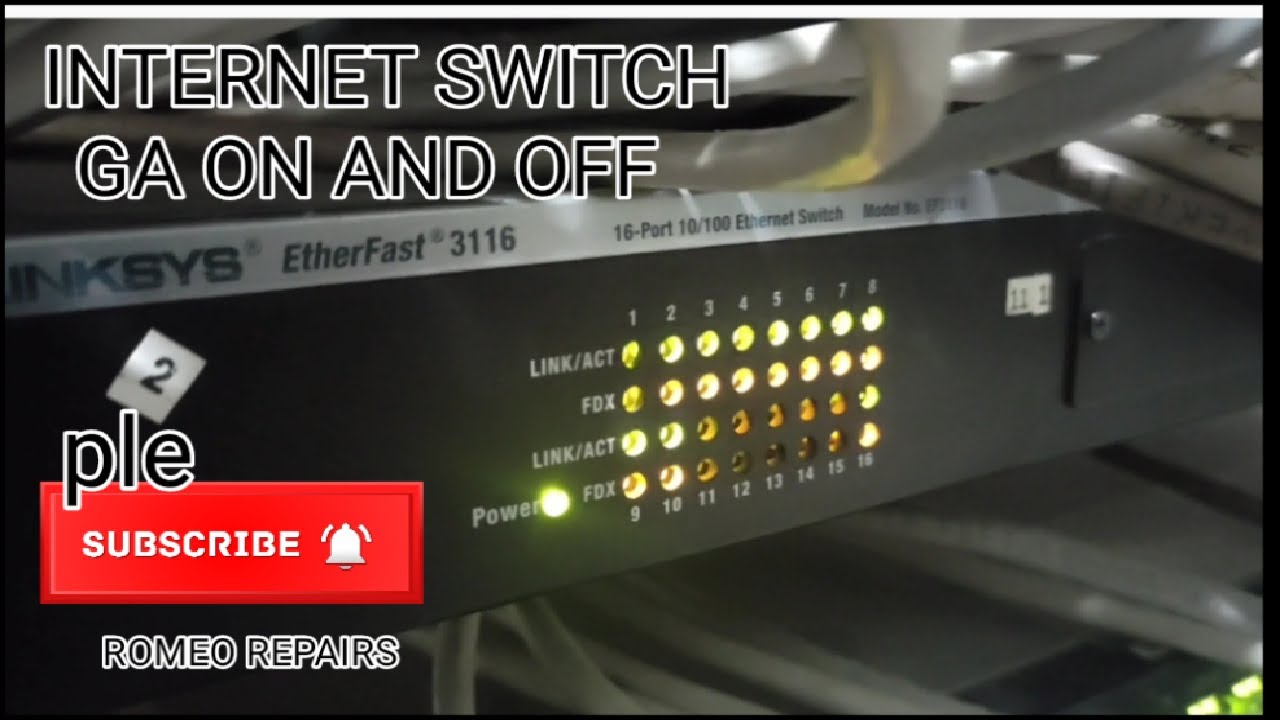 INTERNET SWITCH HUB ON AND OFF (Tagalog) - YouTube