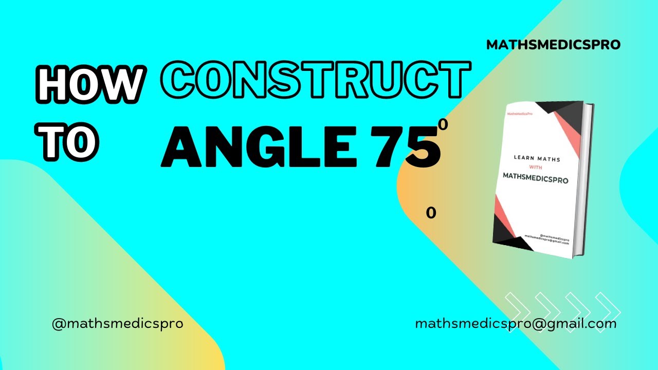 How to construct angle 75 degrees - YouTube