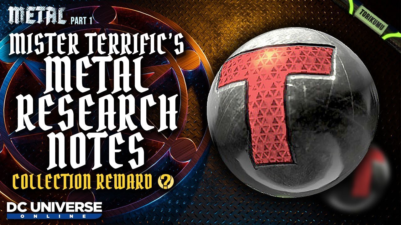 DCUO Episode 35: Mister Terrific's Metal Research Notes Collection ...