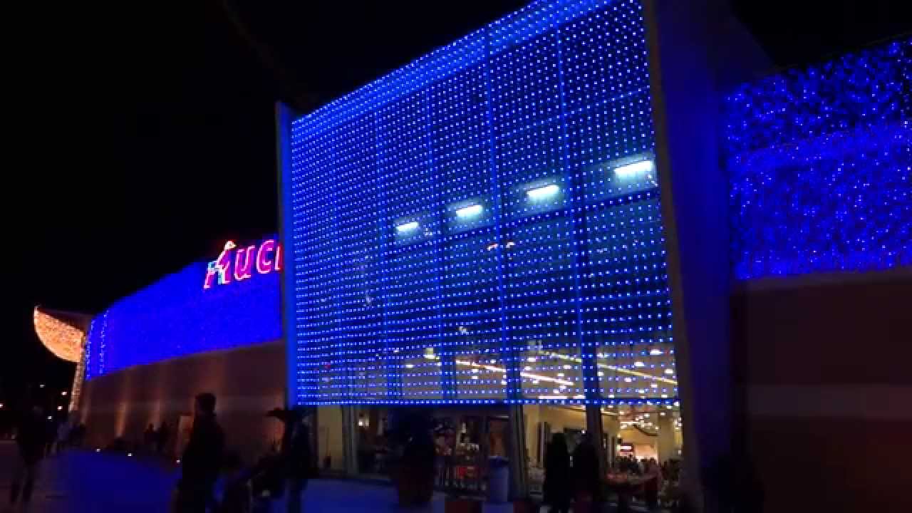 soft led for shopping mall/led mesh - YouTube