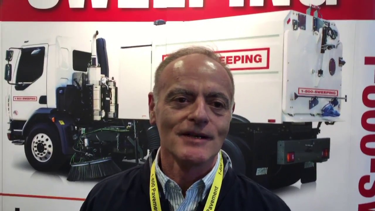 Mike Musto Explains 1-800-SWEEPING at 2017 National Pavement Expo - YouTube
