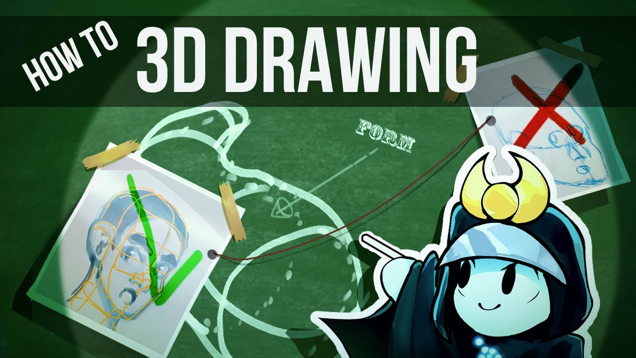 ART Learning how to make not flat drawings - YouTube
