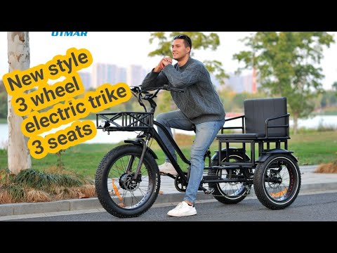 Tricycle New Style 3 wheel Manned electric Tricycle Front Drive 24inch ...