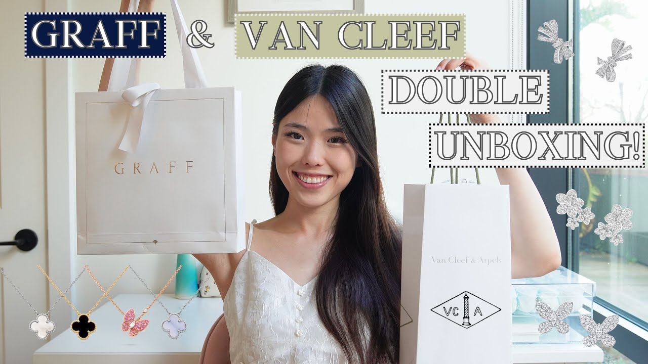 VAN CLEEF & GRAFF DOUBLE UNBOXING! | My first white gold pieces 🤍 ...