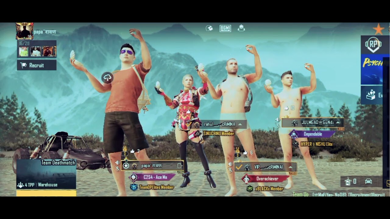bgmi lobby emote videos - YouTube