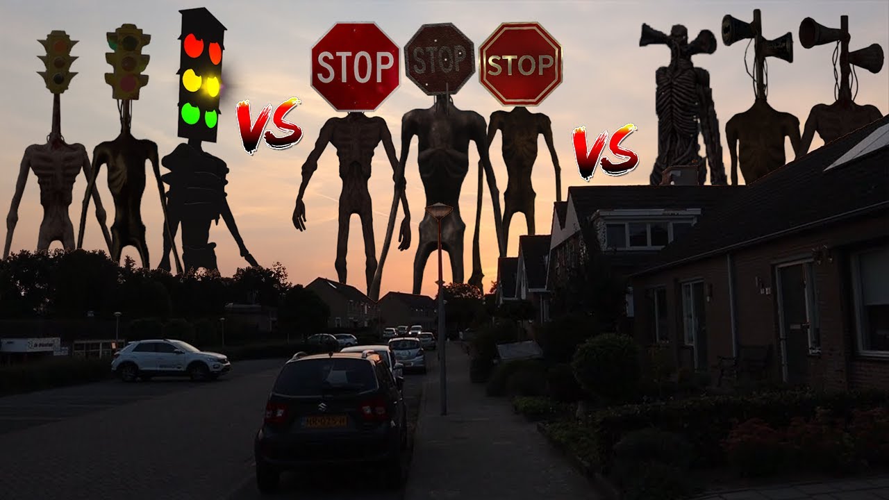 Siren Head ARMY VS Stop Siren Head ARMY VS Traffic Light Head ARMY ...