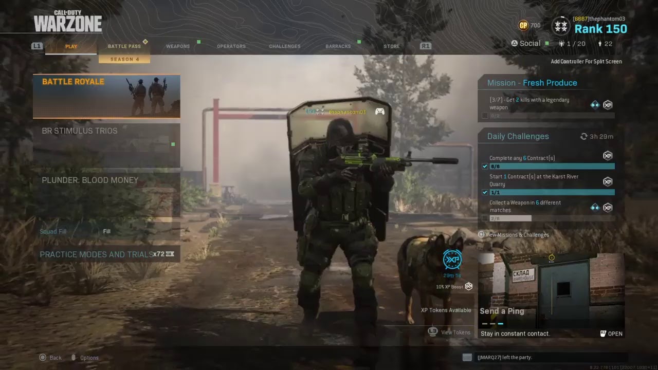 Call of duty Modern Warzone riot shield Gold grind - YouTube