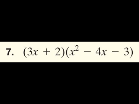 Simplify (3x + 2)(x^2 - 4x - 3) - YouTube