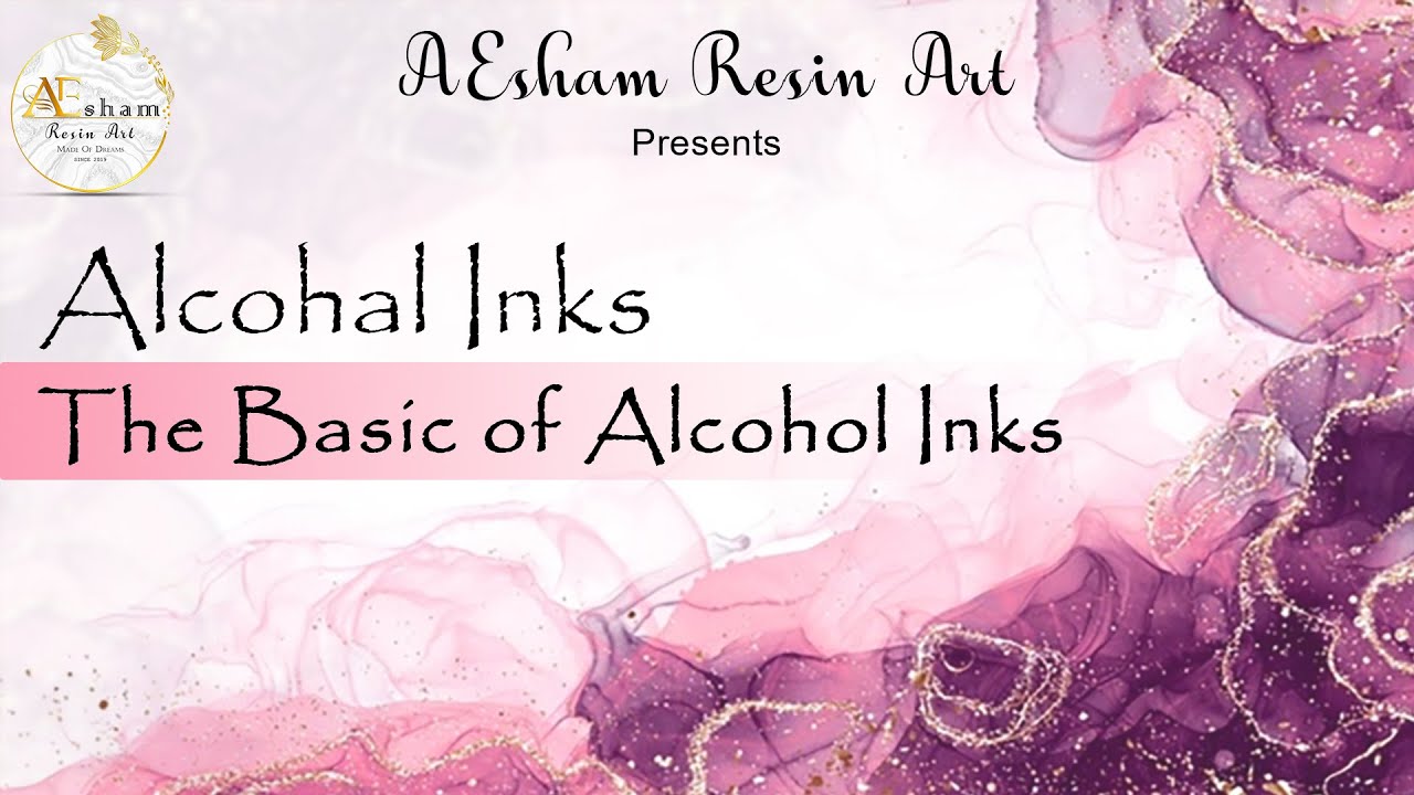 The Basic of Alcohol Inks | Easy techniques | How to Use Alcohol Inks ...
