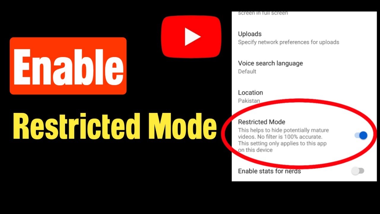 How to enable Restricted mode on youtube - YouTube
