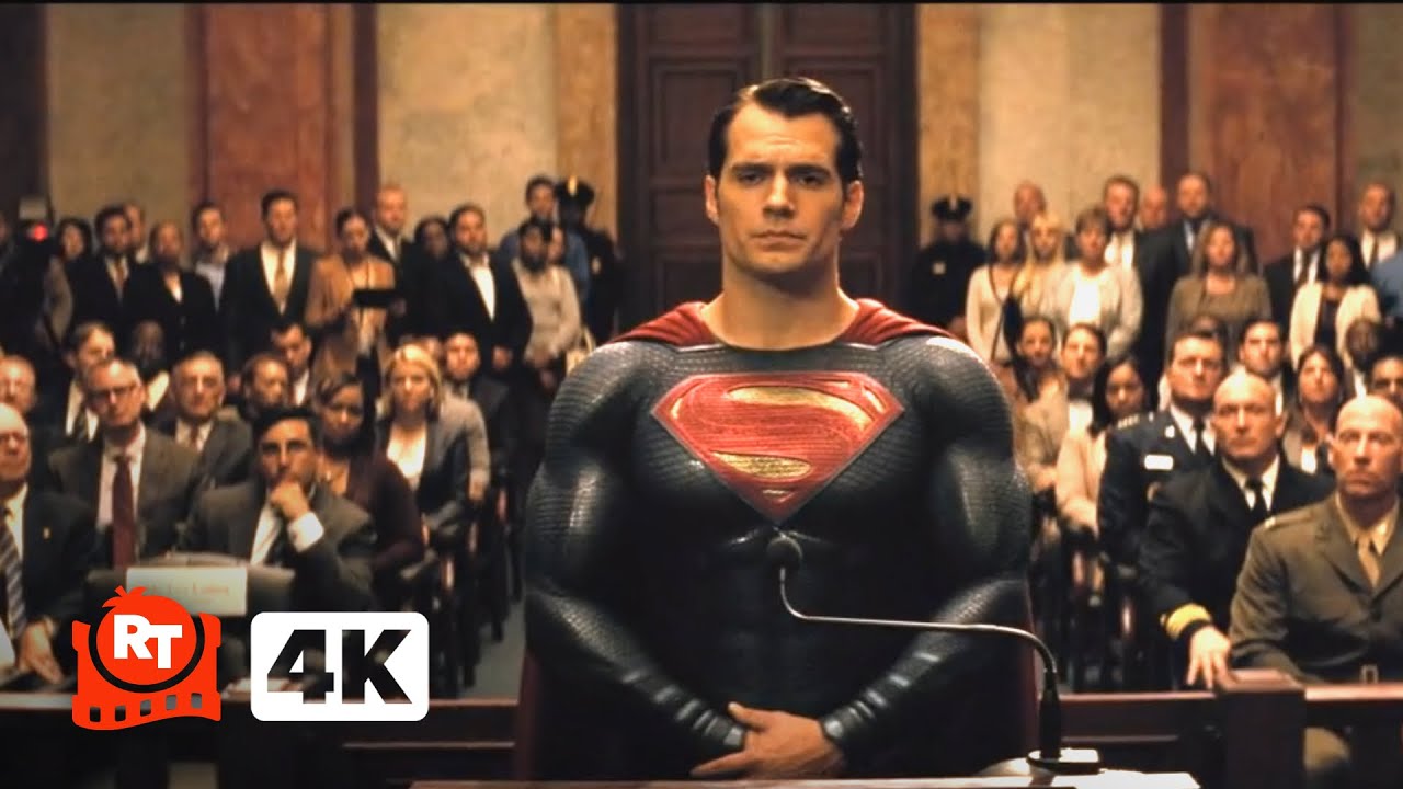 Batman v Superman: Dawn of Justice (2016) 4K - Superman on Trial Scene ...