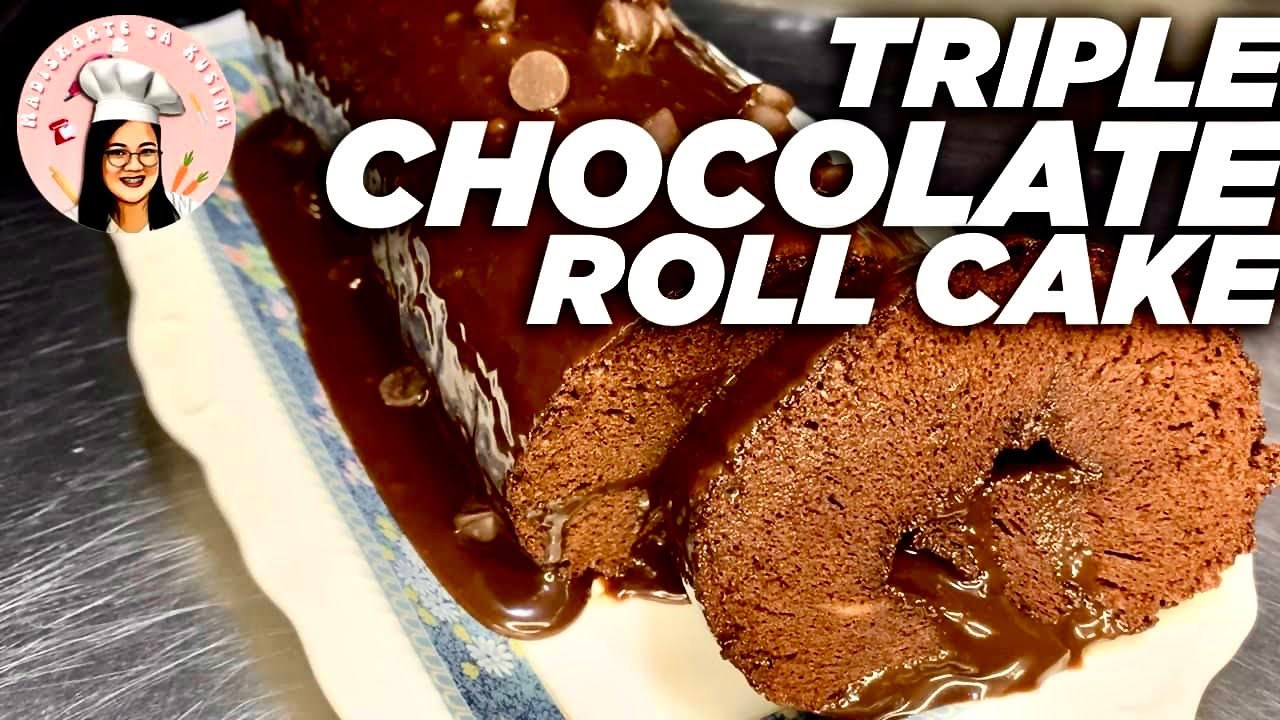 TRIPLE CHOCOLATE ROLL RECIPE | ALA RED RIBBON | CHIFFON CAKE ...