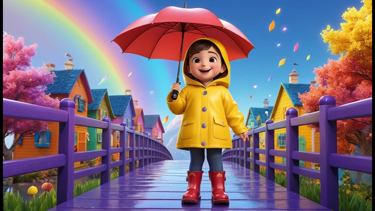 The Wobbly Rainbow Bridge | Magical Rainbow Song for Kids | Colorful ...