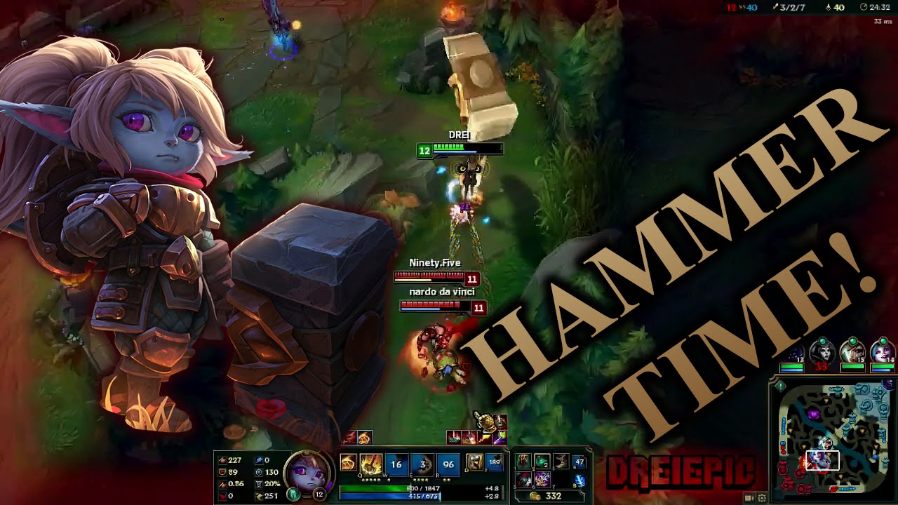 SUPPORT POPPY GAMEPLAY S6 | League of Legends - YouTube