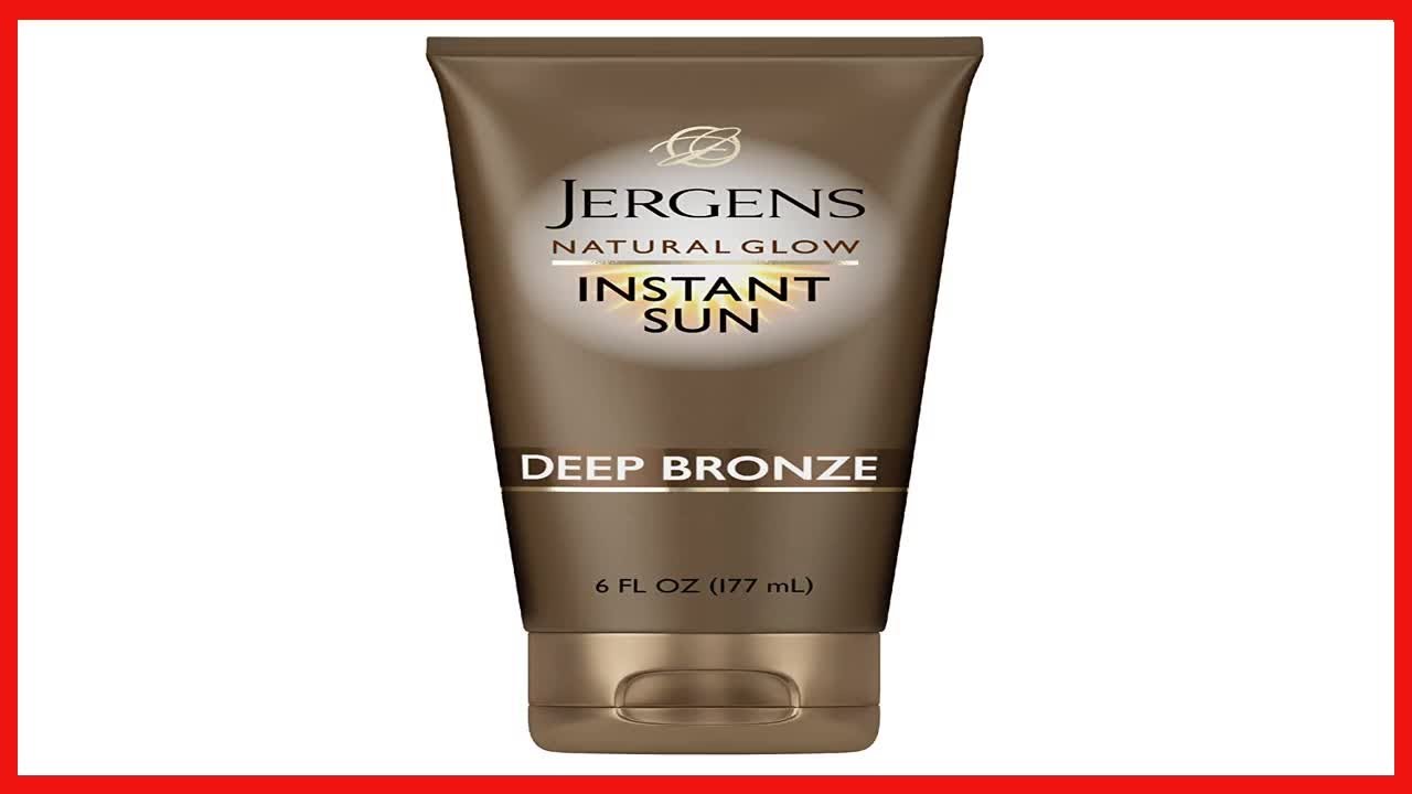 Jergens Natural Glow Instant Sun Self Tanner Lotion + Bronzer, Sunless ...