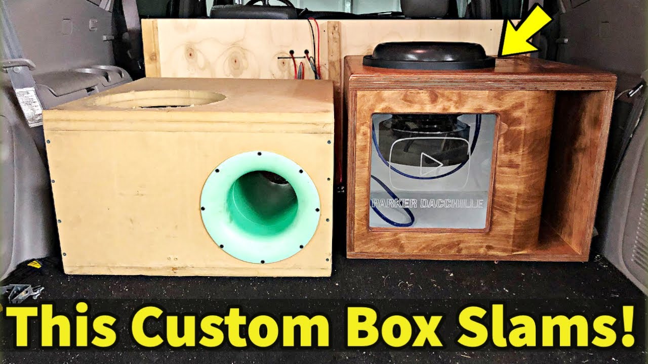 New BEAUTIFUL Custom Subwoofer Box! King City Customs! - YouTube