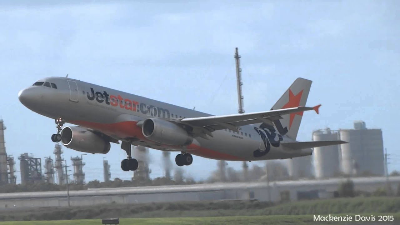 Jetstar Airbus A320-232 [VH-VGP] | Takeoff Runway 01 | Brisbane Airport ...