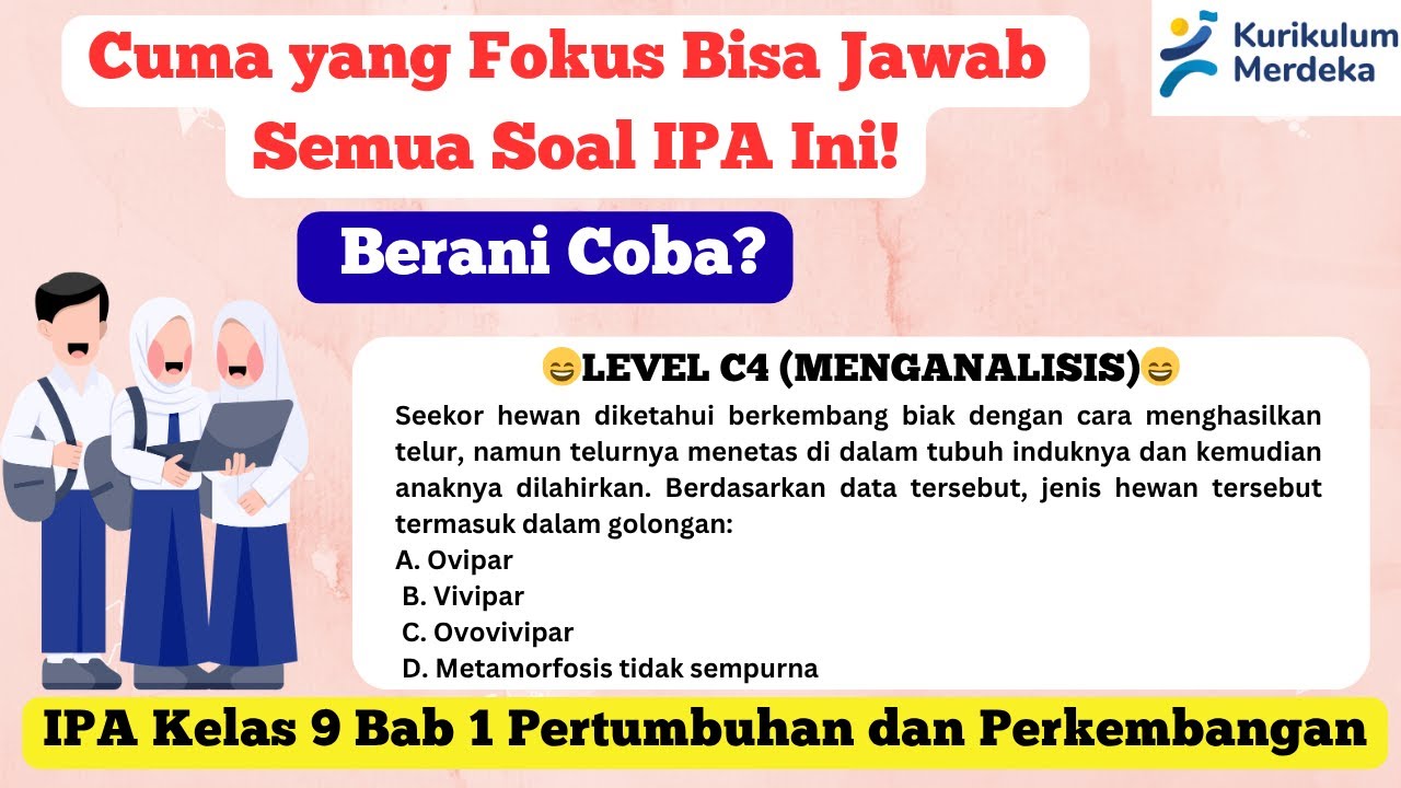 Kumpulan Soal - Soal IPA Kelas 9 Bab 1 Pertumbuhan dan Perkembangan ...