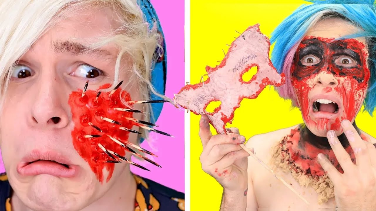 Robby tries 13 SPOOKY SPX Makeup 1 HOUR COMPILATION - YouTube
