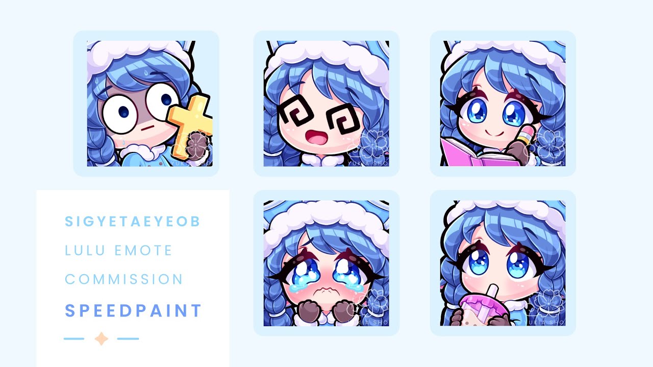League of Legends Lulu Emote Commission [Clip Studio Paint Speedpaint ...