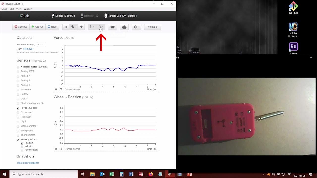 Creating a Parametric Plot with the iOLab - YouTube