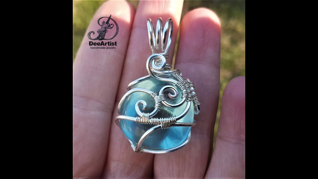 Water Bubble Wire Wrapped Blue Obsidian Pendulum by DeeArtist, 2021 - YouTube
