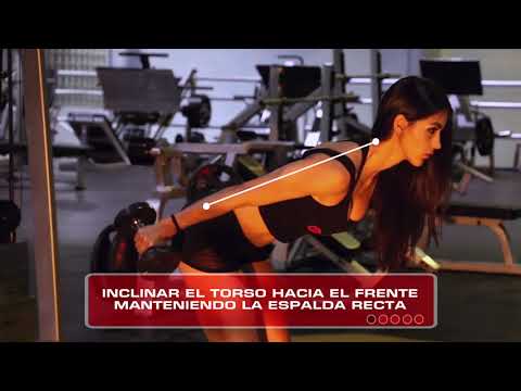 Patada de tríceps con mancuernas con ambas manos - YouTube