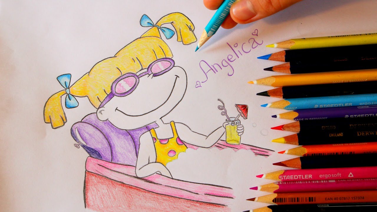 Drawing Angelica from Rugrats - YouTube