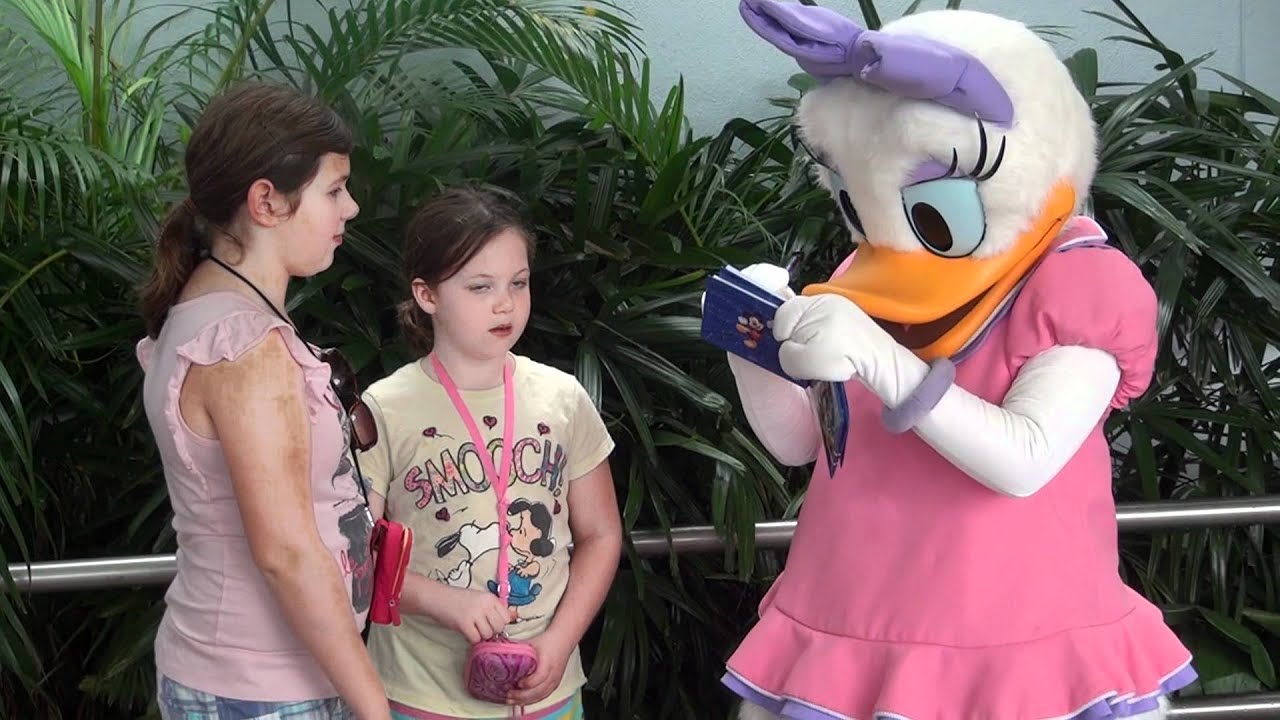 Ry and Kayla getting Daisy Ducks Autograph at Disney - Nov 2011 - YouTube