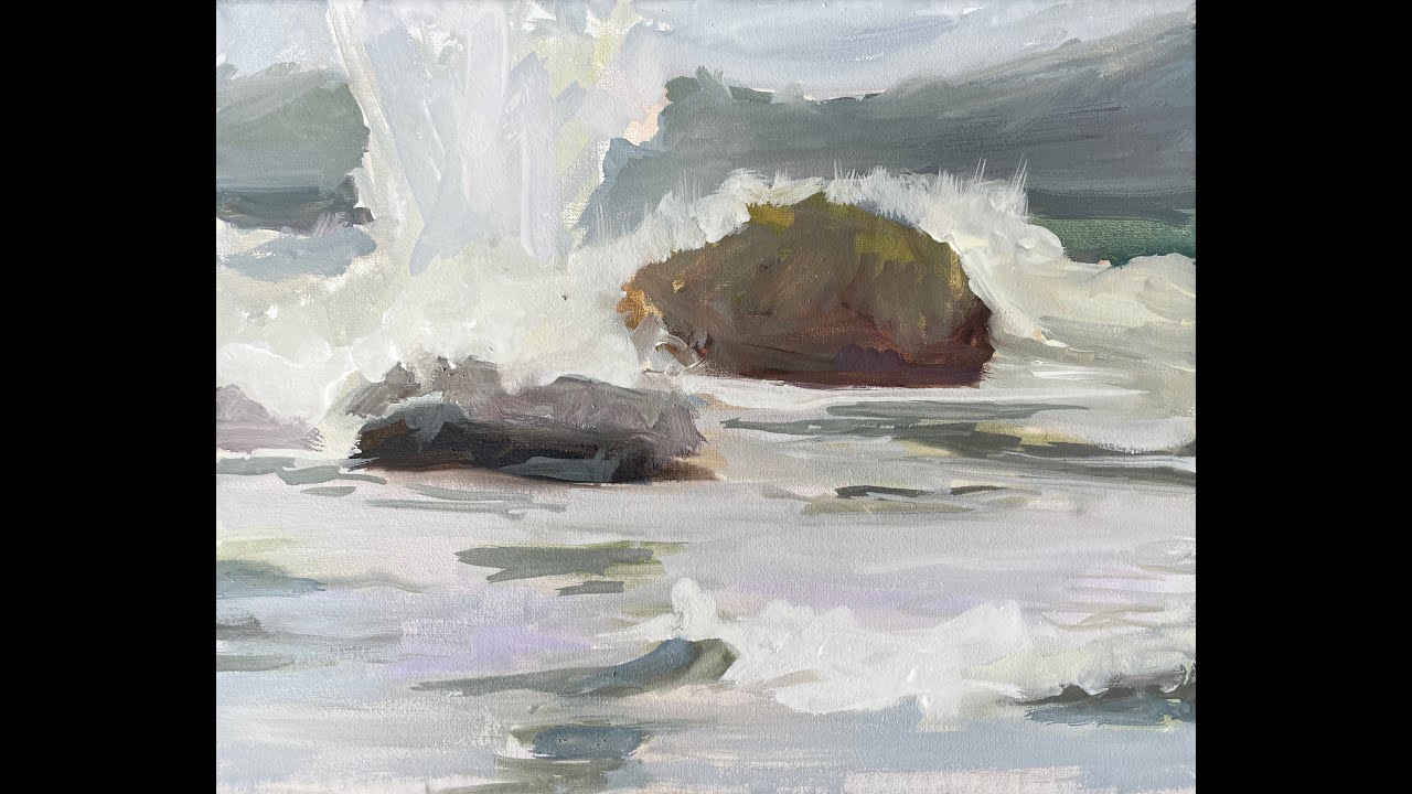 Abstract Realism: Shelter Cove Gouache/Watercolor Painting | Painting ...