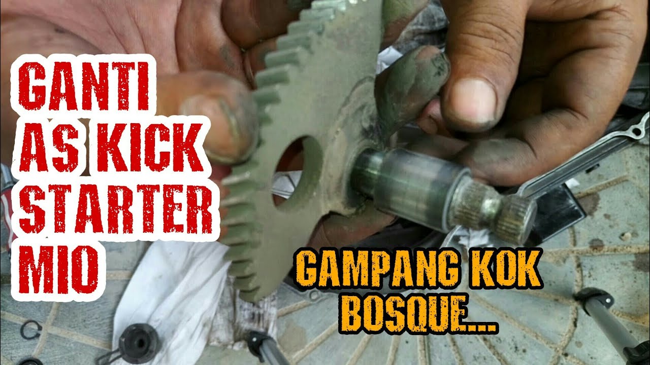 CARA MENGGANTI AS KICK STARTER MIO - YouTube