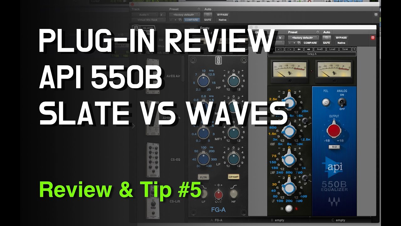 API-550B 사용법과 SLATE DIGITAL, WAVES 사운드 비교 / 믹싱 플러그인 / 리뷰&팁 #5 - YouTube