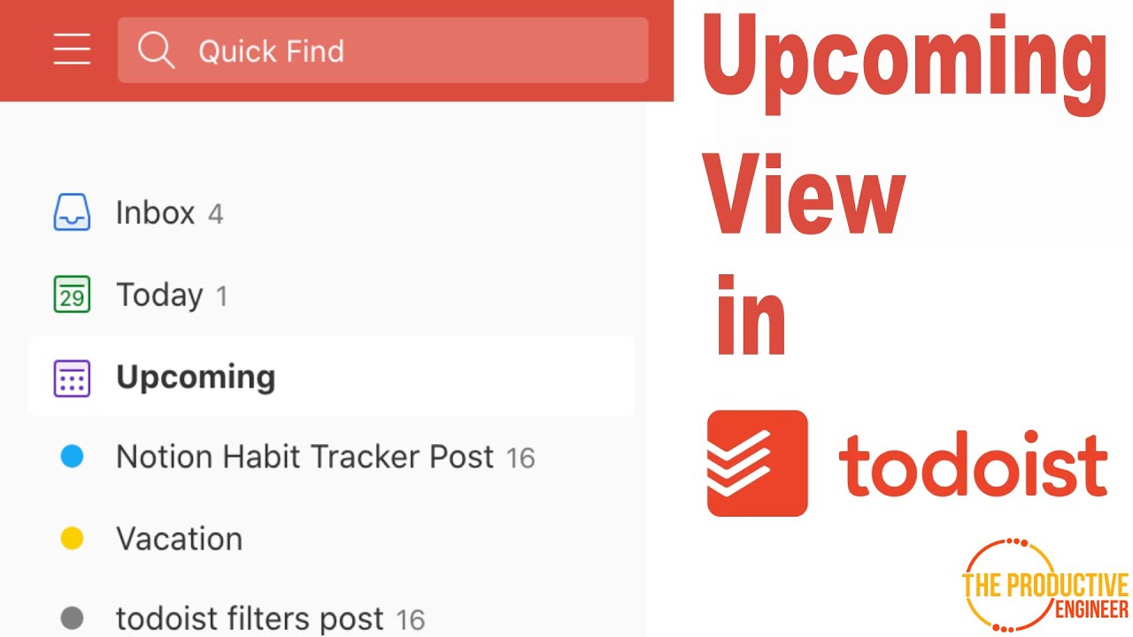 How to Use Upcoming View in Todoist - YouTube