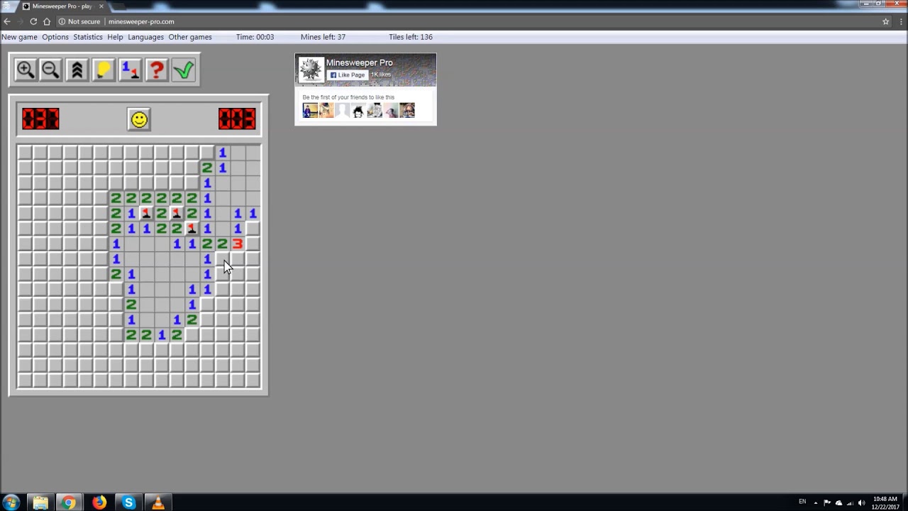 Minesweeper Pro Intermediate - a no commentary walkthrough - YouTube