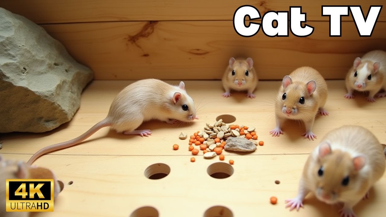 Ultimate Cat TV: Mice Running in Maze, Hiding & Playing | 3H of Feline ...